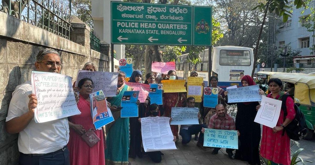 Women in Bengaluru protest Pramod Mutalik’s hate speech against Muslim ...